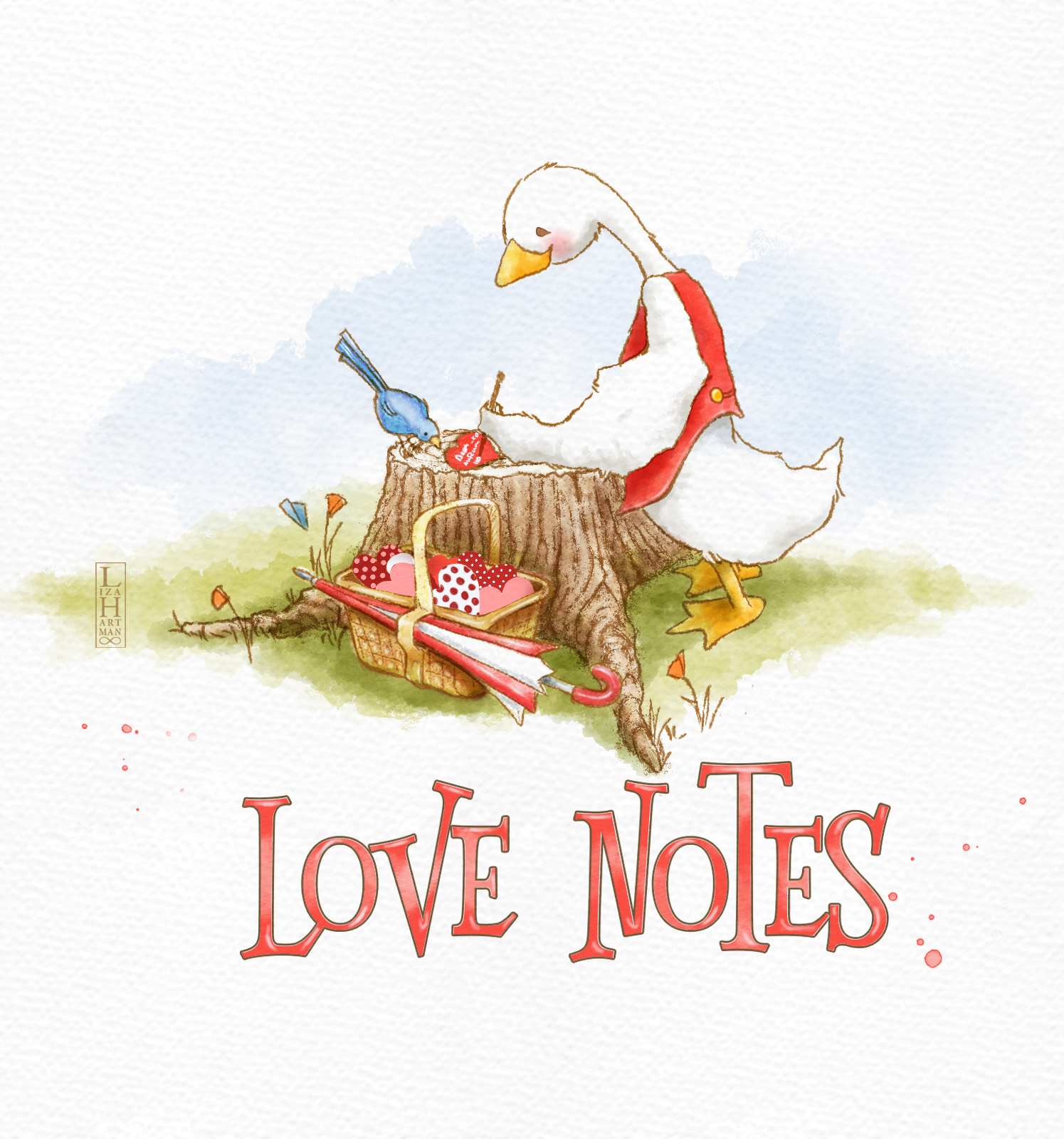 Illustration – Love Notes – Liza Hartman Design